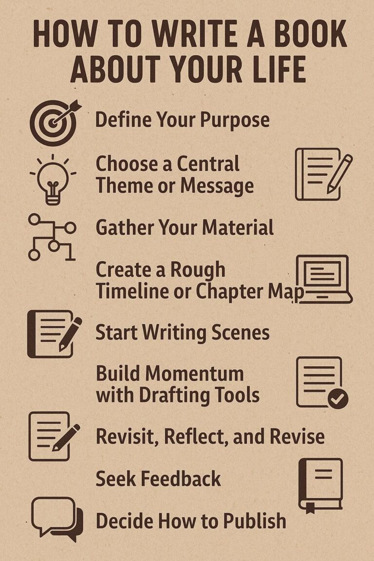 How to Write a Book About Your Life – Step-by-Step Guide - Writers of ...