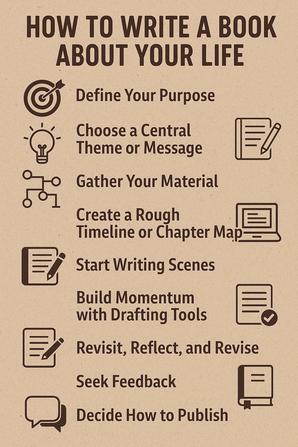 How to Write a Book About Your Life – Step-by-Step Guide - Writers of ...