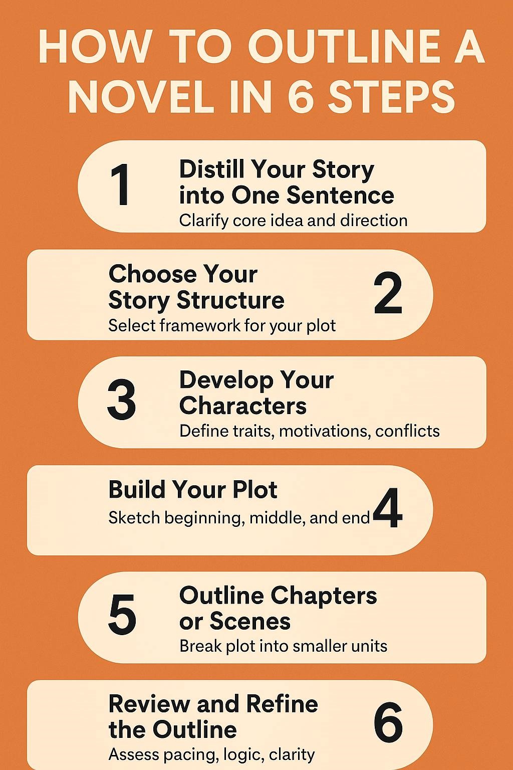 How to Outline a Novel in 6 Steps: A Simple Framework for Powerful ...