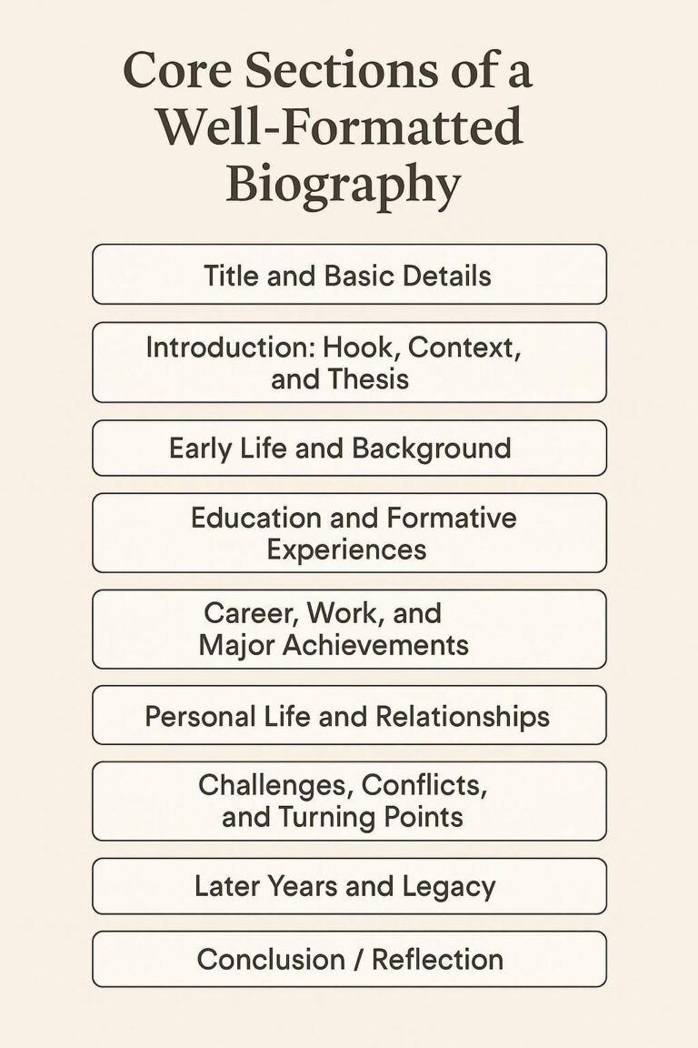 What Is the Correct Format for a Biography? A Modern Guide
